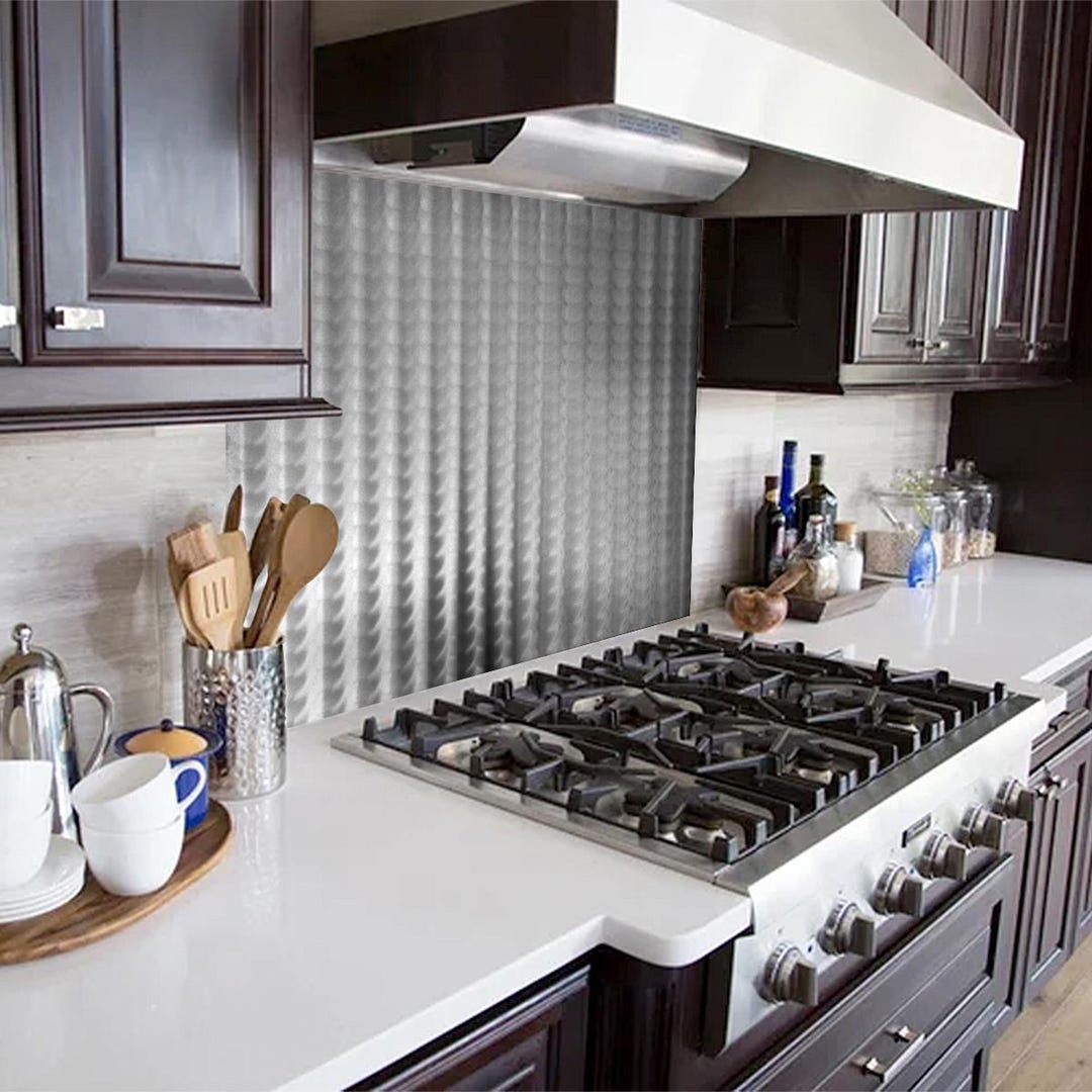 Stainless Steel Linear Cascade Backsplash - Etsy