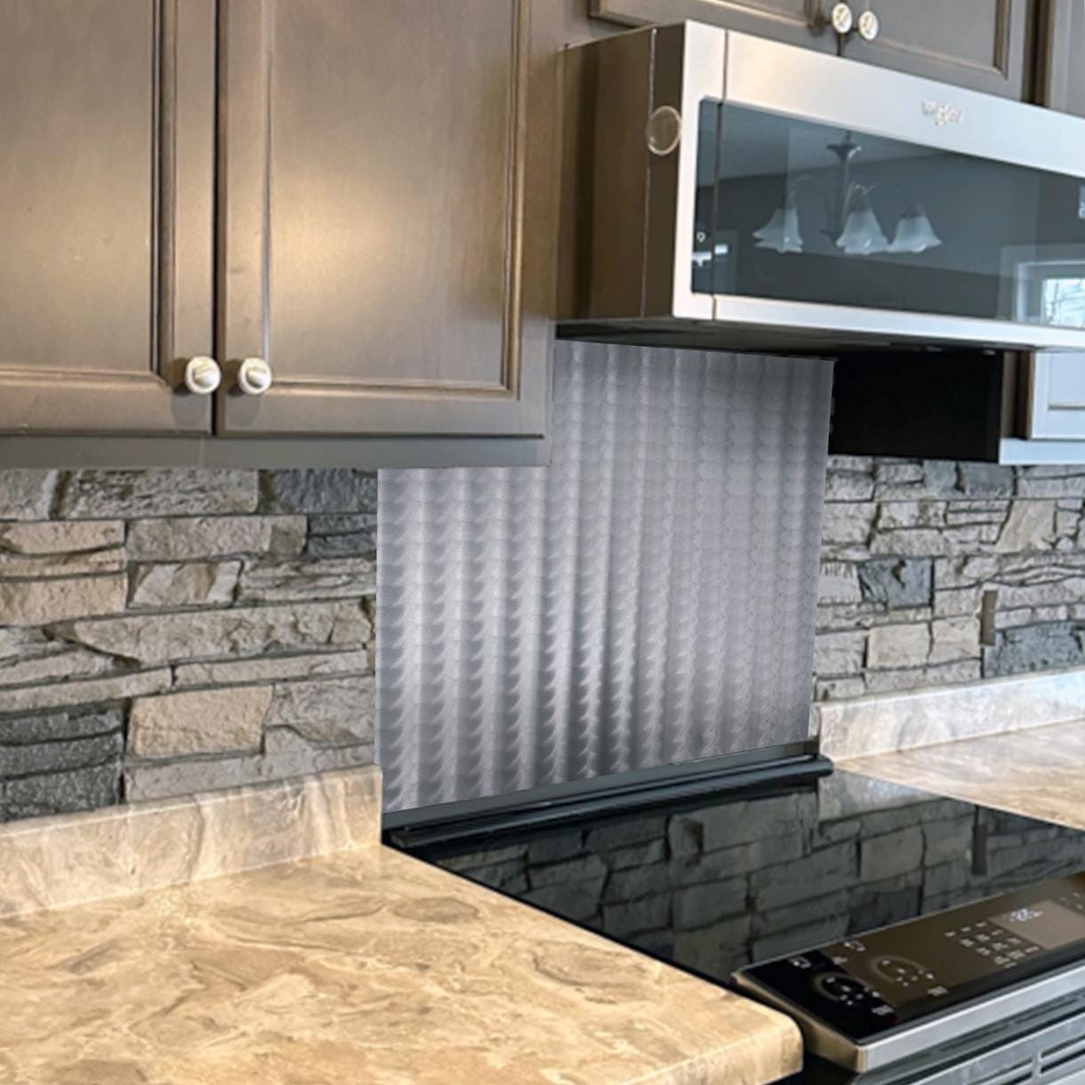Stainless Steel Linear Cascade Backsplash - Etsy