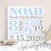Birth Announcement Sign, 8x8 Birth Announcement Tile, New Baby Girl ...