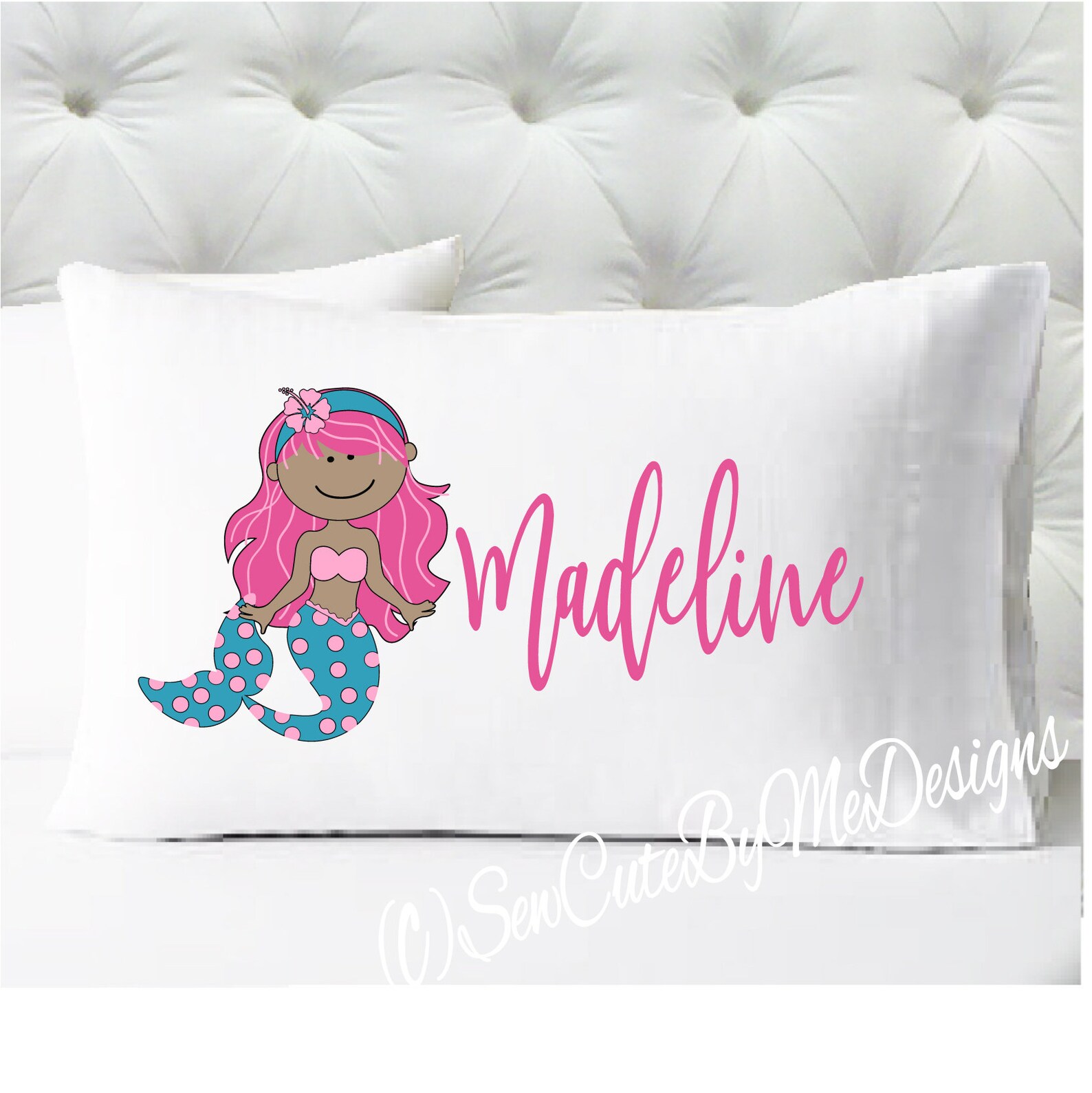 Personalized Pillowcase Girls Mermaid Pillow Case Kids | Etsy