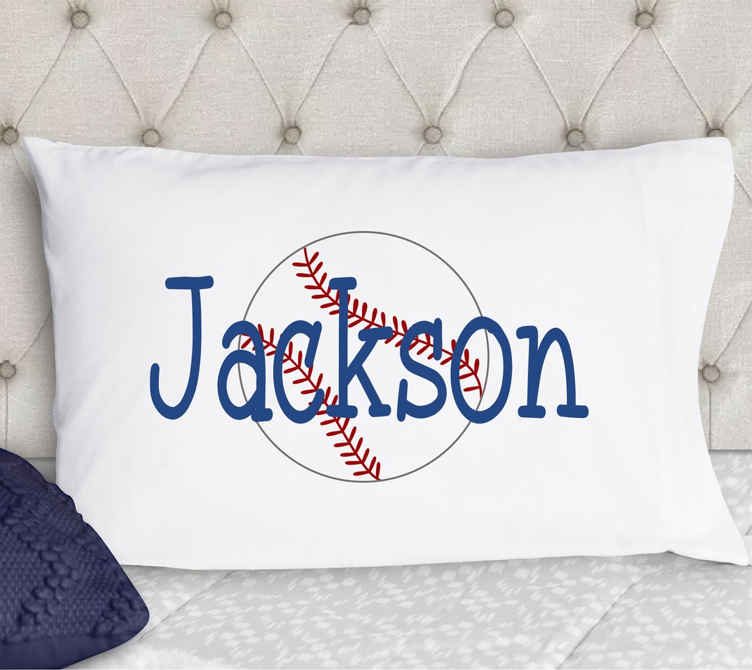Personalized Baseball Pillowcase: Standard Size Kids Pillow Case - Etsy