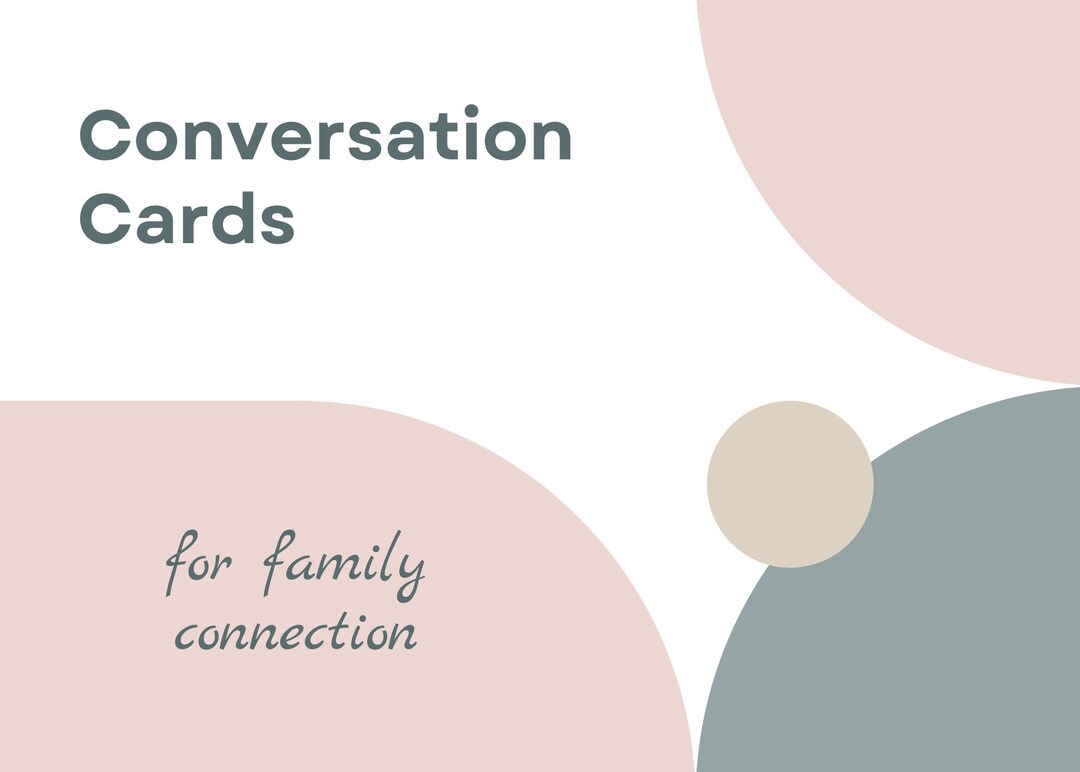 Mindful Connection: Family Conversations Card Deck - Etsy