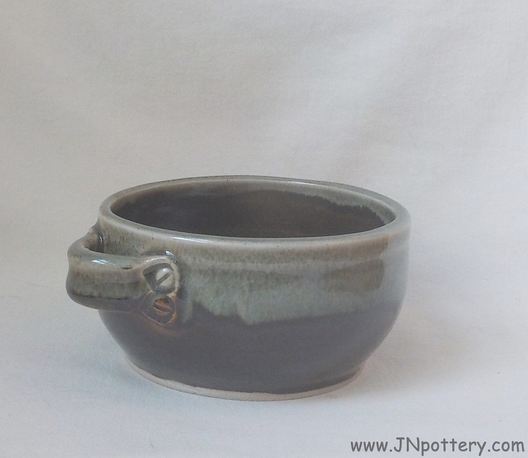 Ceramic Soup Crock Handmade Stoneware Bake and Serve Dish Chili / Dip ...