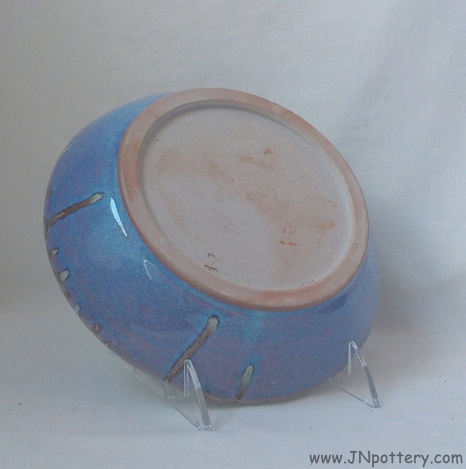 Ceramic Shallow Bowl Handmade Dish Fruit Plate Textured Slip - Etsy