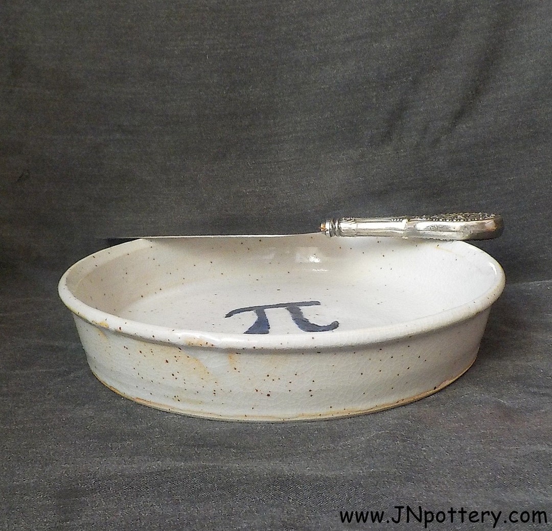 Ceramic Pie Plate Tart Baker Handmade Serving Dish Shallow Stoneware ...