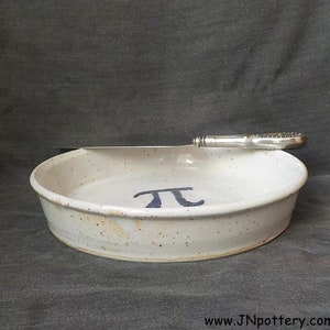 Ceramic Pie Plate Tart Baker Handmade Serving Dish Shallow Stoneware ...