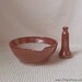 Stoneware Mortar and Pestle Ceramic Spice Grinding Bowl Handmade Herb ...
