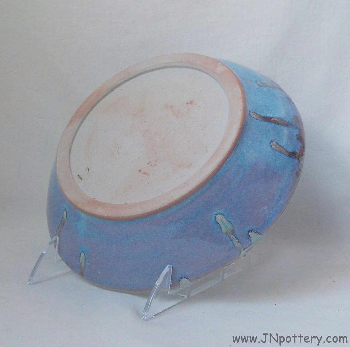 Ceramic Shallow Bowl Handmade Dish Fruit Plate Textured Slip - Etsy