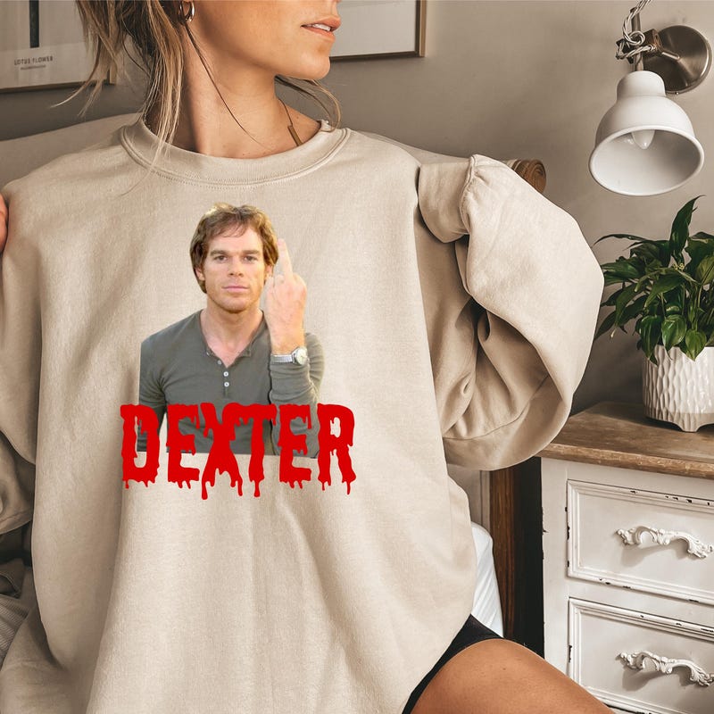 Dexter Middle Finger Shirt - Etsy