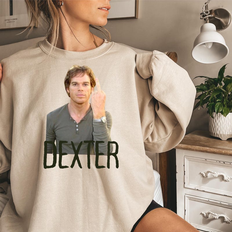 Dexter Middle Finger Shirt - Etsy