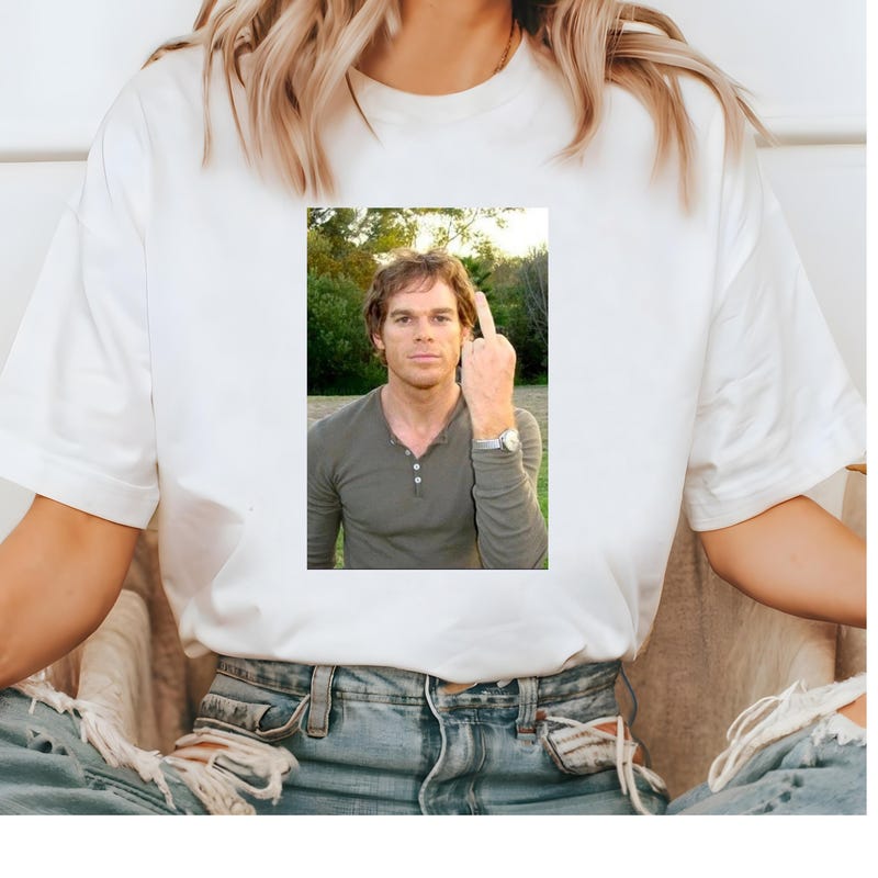 Dexter Middle Finger Shirt - Etsy