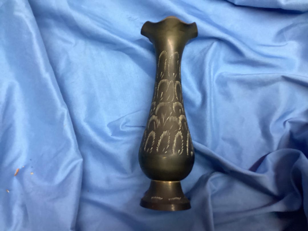 Brass Vase, Patina, India Brass Vase - Etsy