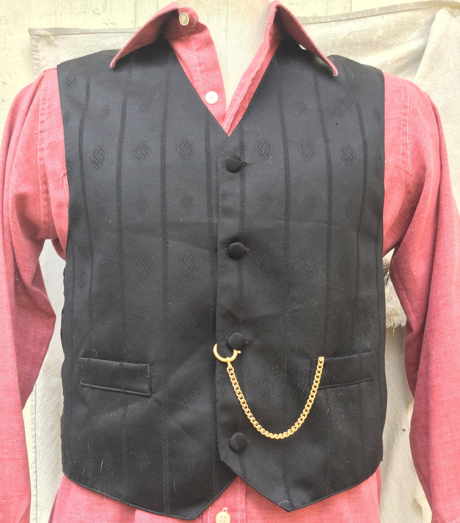 Vintage Pocket Watch Chain Men's Jewelry Steampunk - Etsy