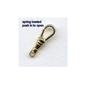 1 Set Silver Tone Spring Ring & Swivel Clip W Jump Rings. Clasps - Etsy