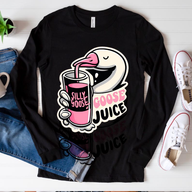 Silly Goose Juice PNG: Funny Bird Clipart (digital Download) - Etsy