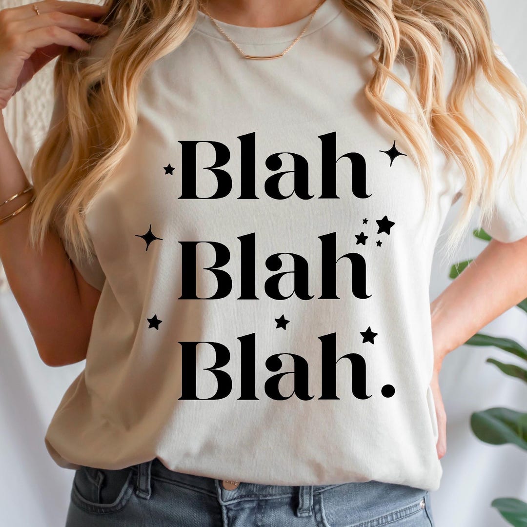 Blah Funny PNG Retro Sarcastic Funny Png Digital Download, Sticker, T ...