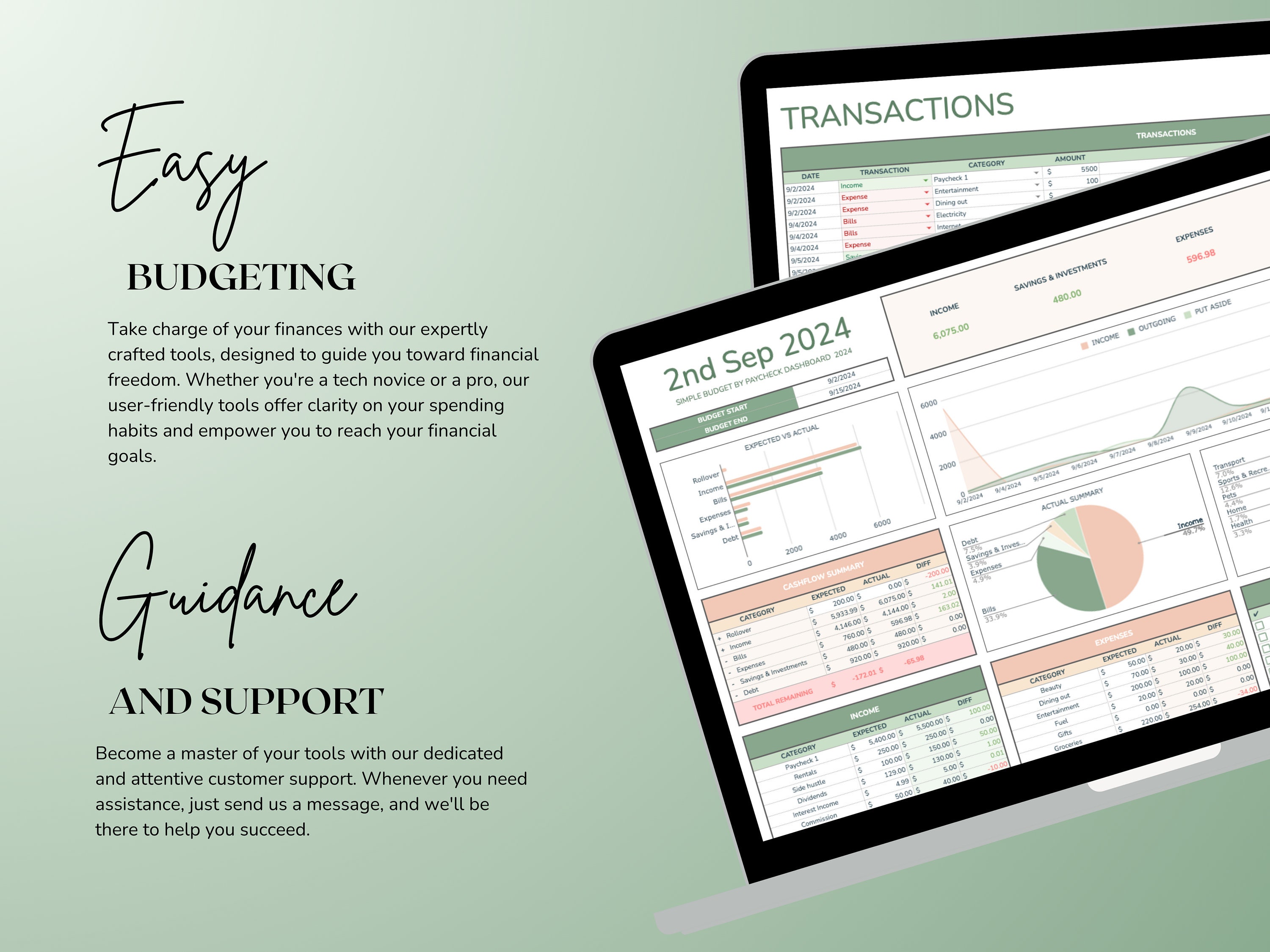 Paycheck Budget Spreadsheet Paycheck Budget Template Paycheck Budget ...