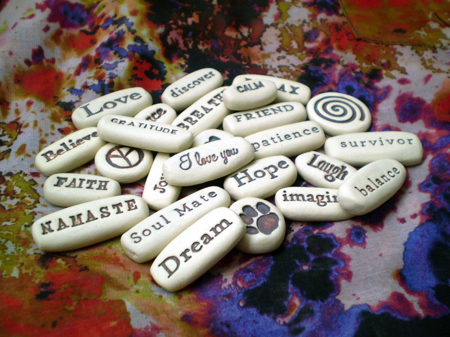 25 Pocket Meditations From List Intention Stones Memorial - Etsy