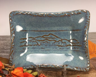 Mountain Pottery Plate - Etsy