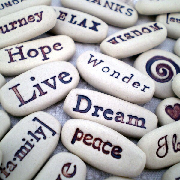 Affirmation Stones - Etsy
