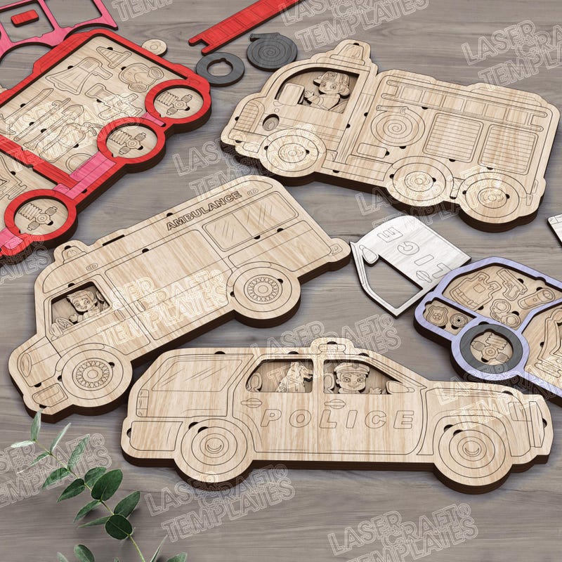 Car Puzzle Dxf - Etsy