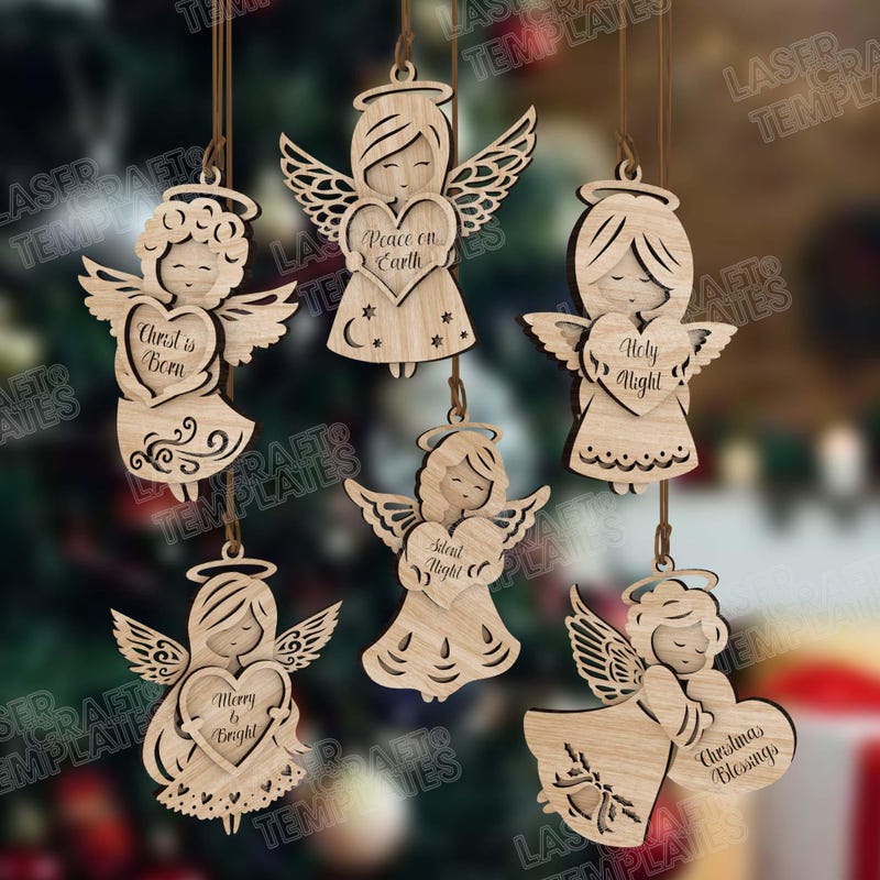 Laser Cut Nativity Angels - Etsy UK