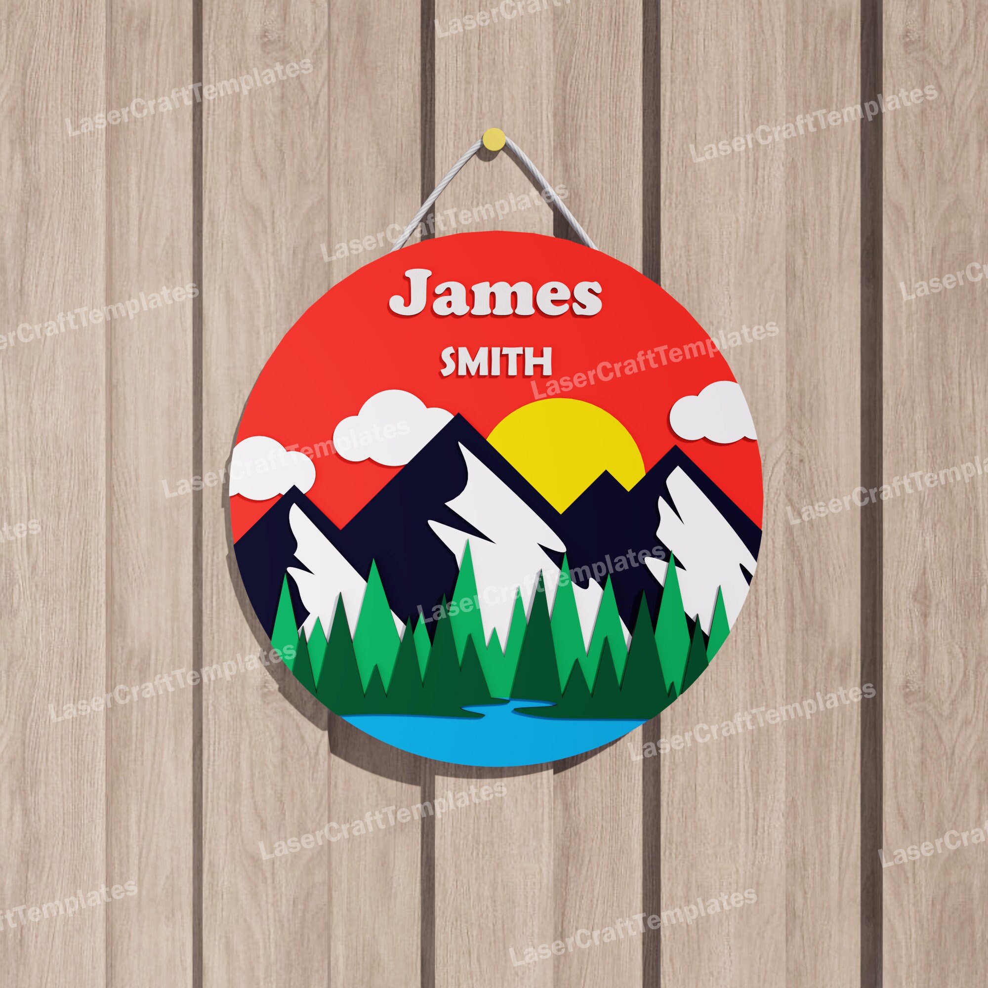 Custom Baby Name Sign Laser Cut Svg File Glowforge Animals Baby Name ...