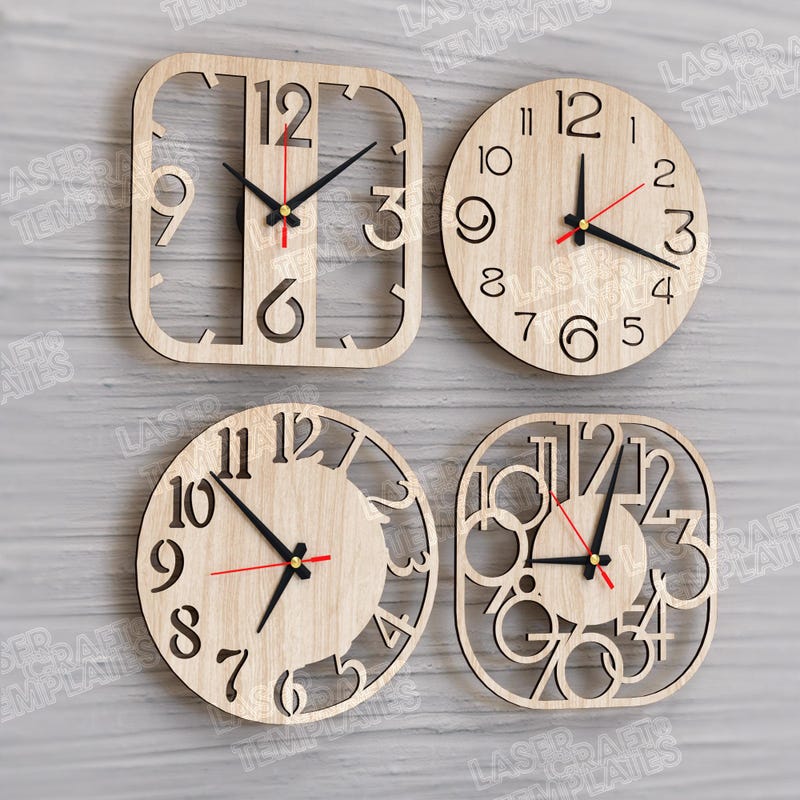 Laser Cut Clocks and 39 - Etsy