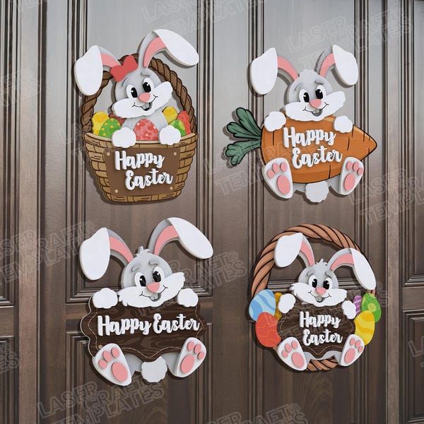 Easter Bunny Signs - Etsy