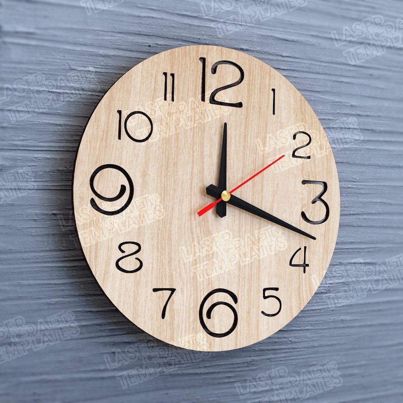 Large Wall Clock With Numbers - Etsy