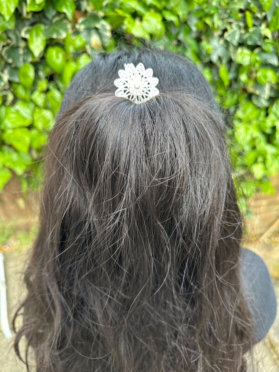 Silver Tarakashi Filigree Hair Pin - Etsy