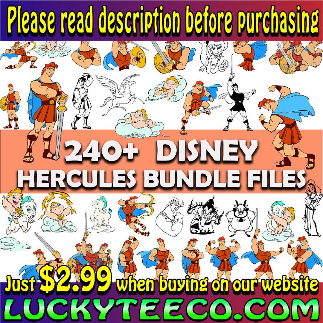 244 Disney Hercules Bundle Svg, Disney Svg, Hercules Svg, Hercules ...
