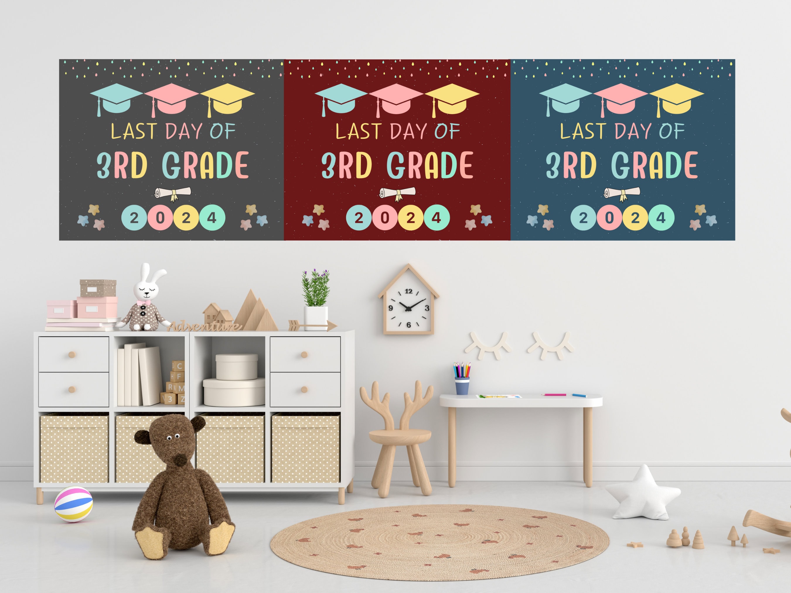 Last Day of 3rd Grade Sign, Printable Last Day Sign, Last Day of School ...