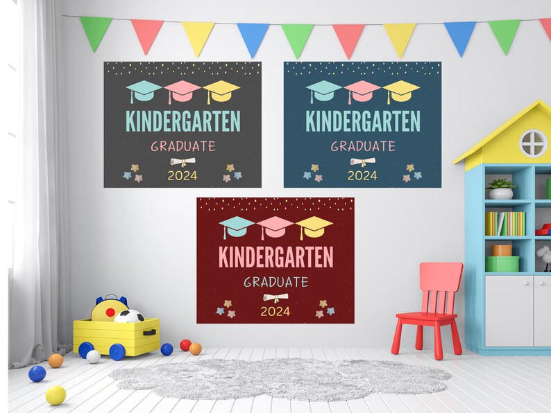 Kindergarten Graduation Sign Last Day of Kindergarten Sign Last Day of ...