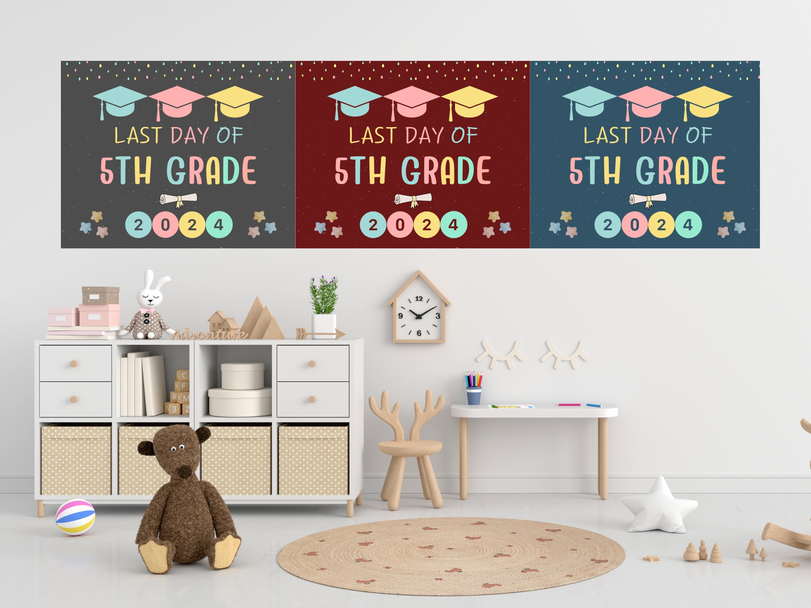 Last Day of 5th Grade Sign INSTANT DOWNLOAD Photo Prop Last Day of ...