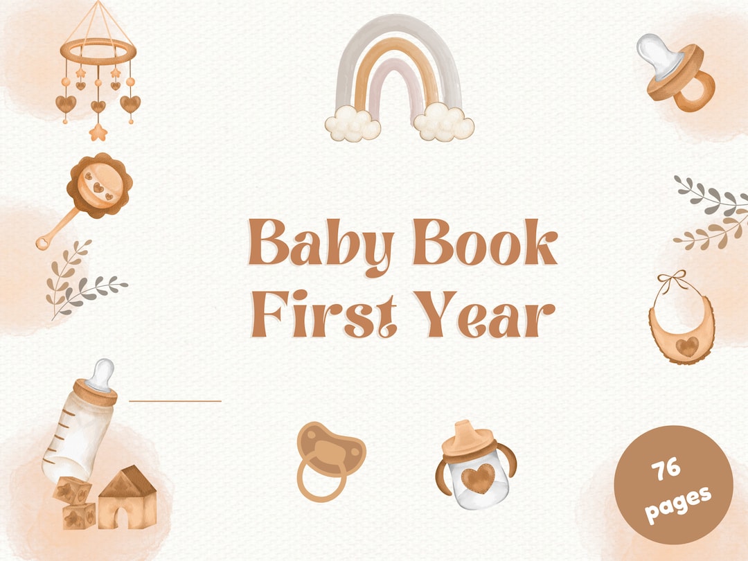 First Year Baby Book Printable Baby Book Page Baby Memory Book Baby ...