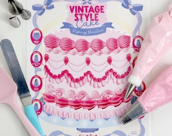 Rainbow Piping Practice Sheet XL DIGITAL DOWNLOAD - Etsy