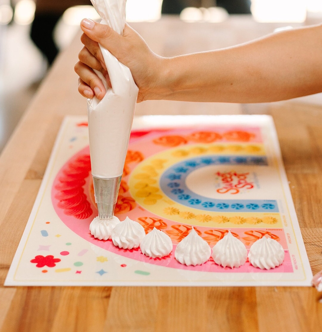 Rainbow Piping Practice Sheet (physical Item) - Etsy