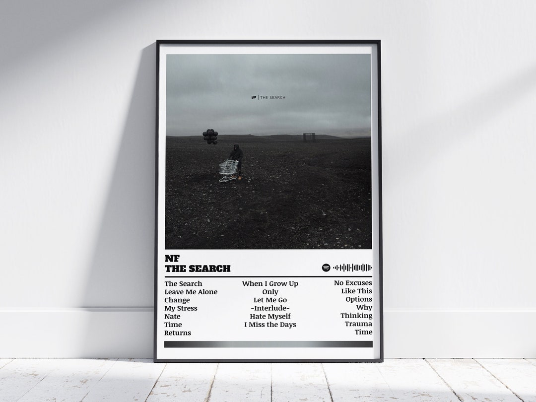 Nf Poster Print the Search Album Poster Music Poster Album Cover Poster ...