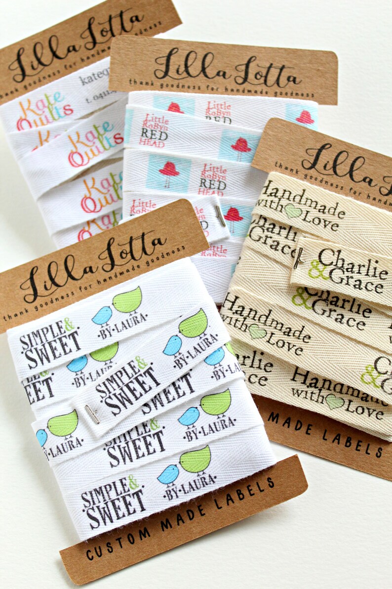 Custom Handmade Labels/ 40 x / Personalized Labels/ | Etsy