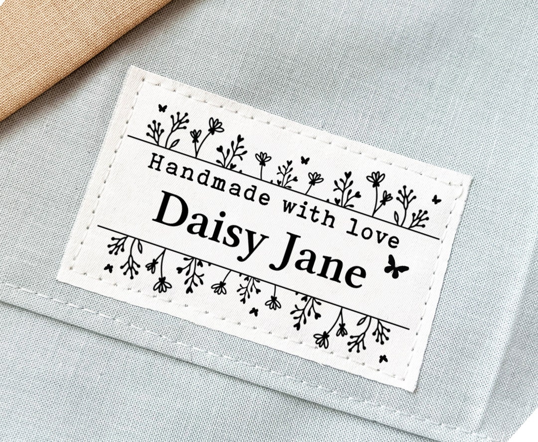 Flat Labels, Iron On, Sew on Labels, Cotton, With Logo or Text, Sewing ...