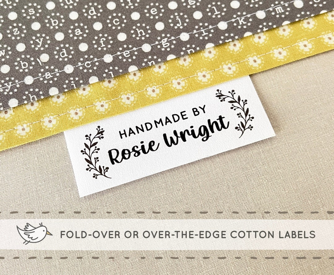 Fabric Labels, 20 or 30, Fold-over, to Personalize With Your Text ...