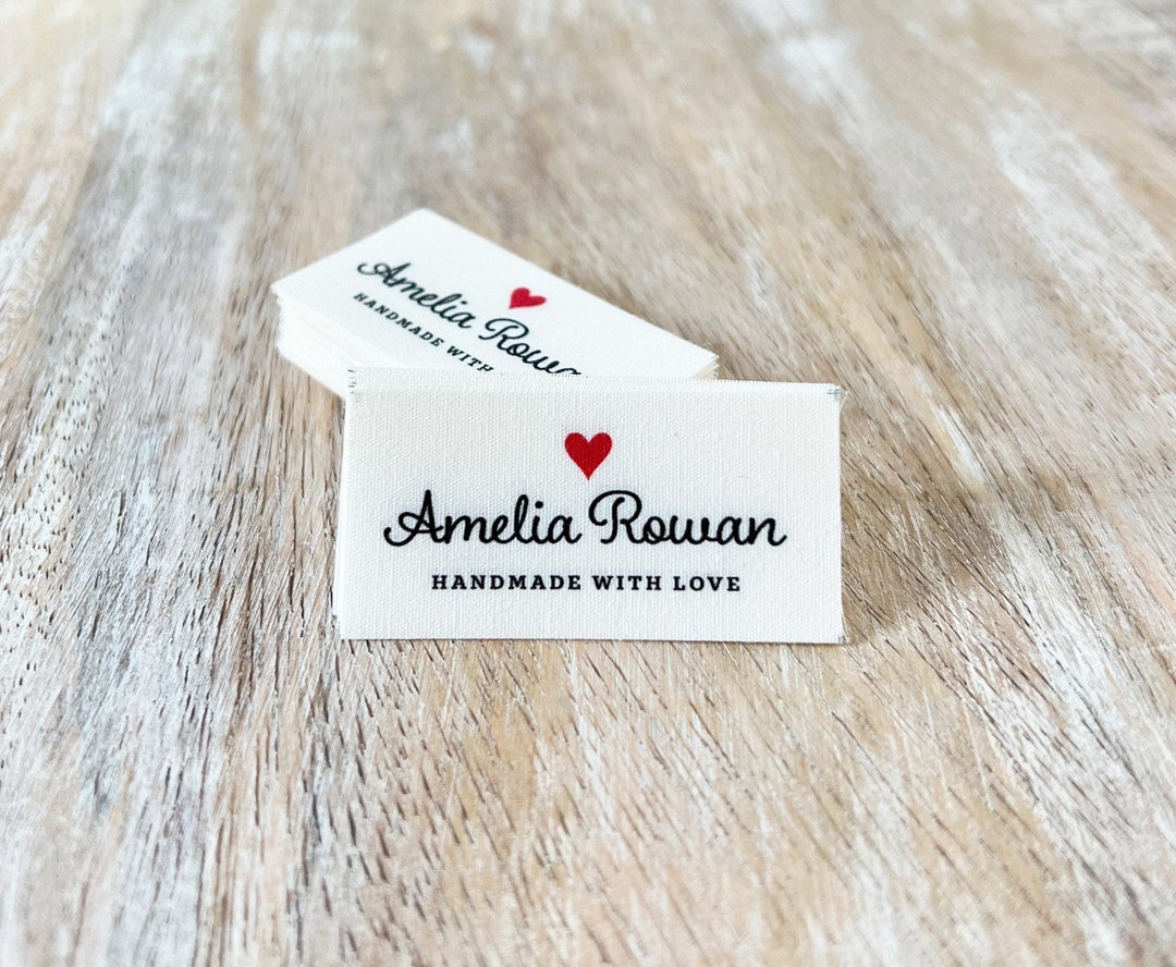 Fabric Sewing Labels, Various Sizes Flat Labels, Fold Over, Iron-on, to ...