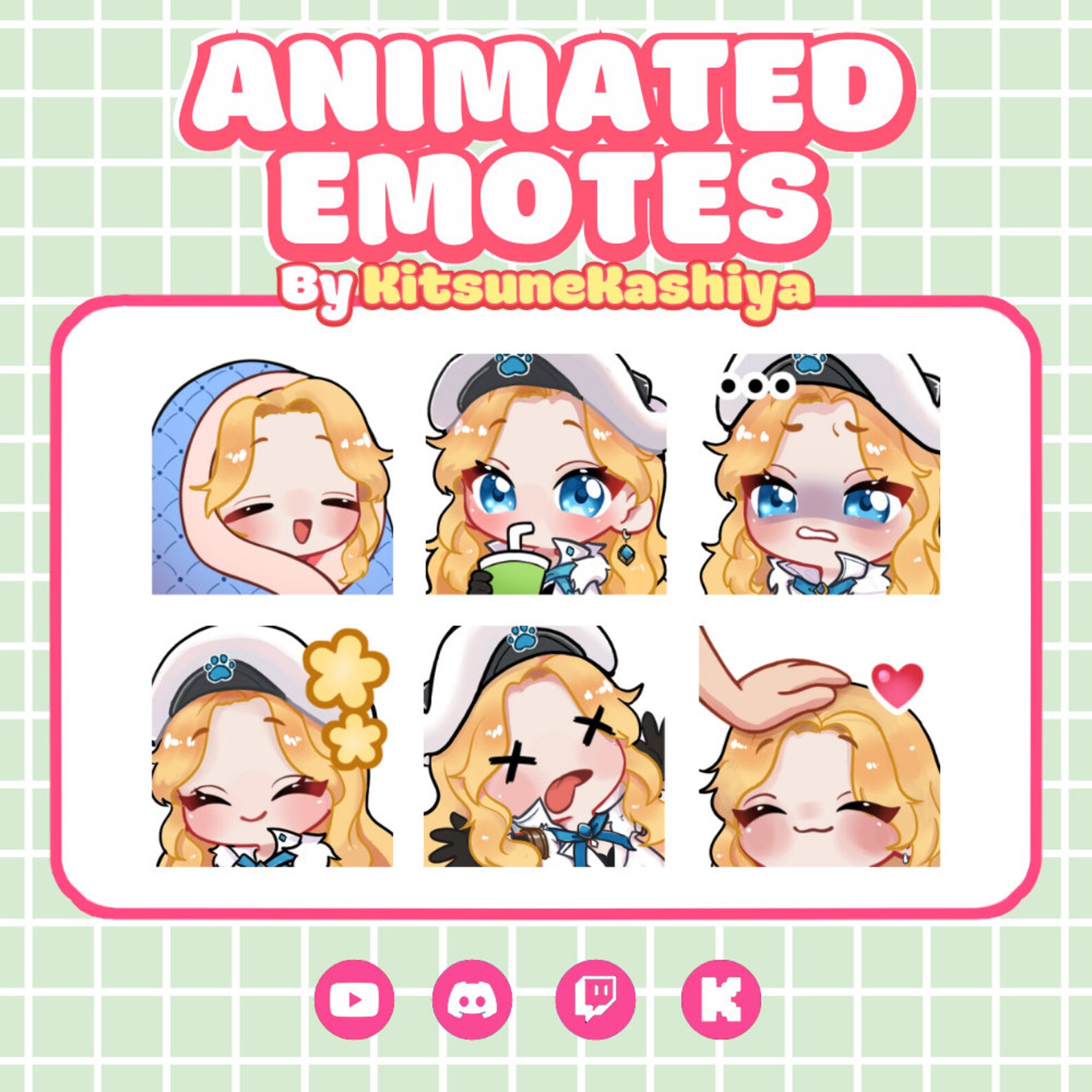 Custom Animated Emotes, Emojis, Sub Emotes for Your Twitch, Youtube ...
