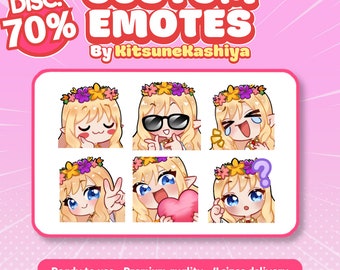CUSTOM EMOTES, Twitch Emotes, Kick Emotes, Vtuber Emotes, Pngtuber ...
