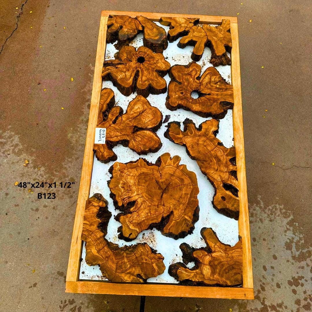 Olive Wood Pieces for Live Edge Table 48"x24"x1 1/2" B123 - Etsy