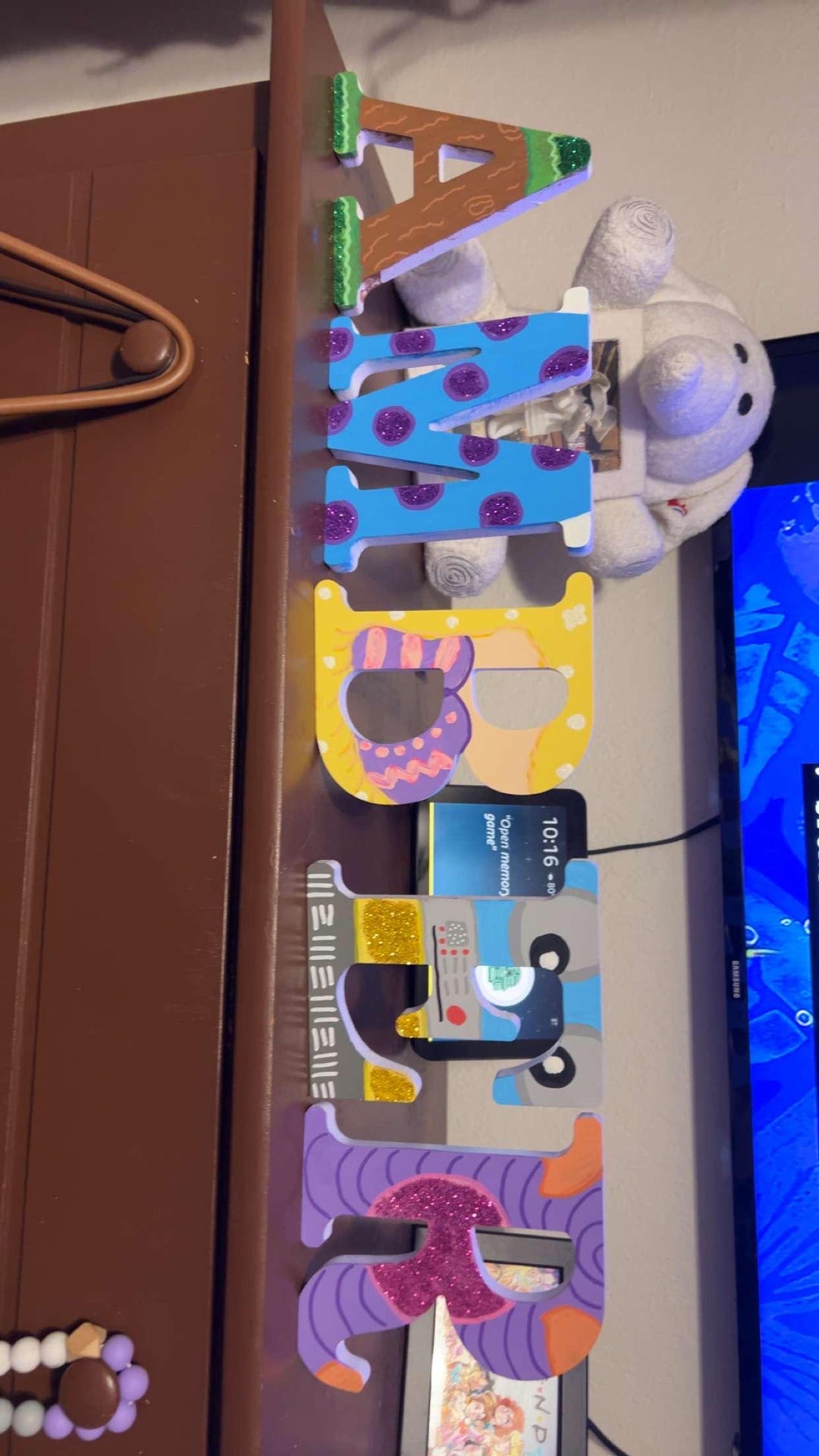 Custom Handmade Painted Disney Wooden Letters - Etsy