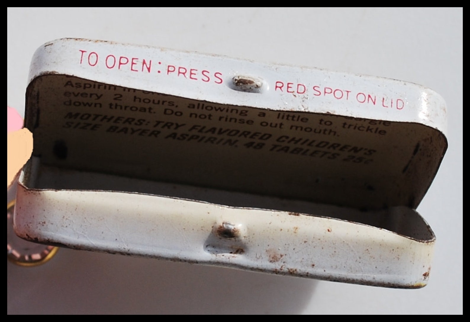 Vintage Bayer Aspirin Pill Box Necklace, Wearable Vintage Fun! - Etsy