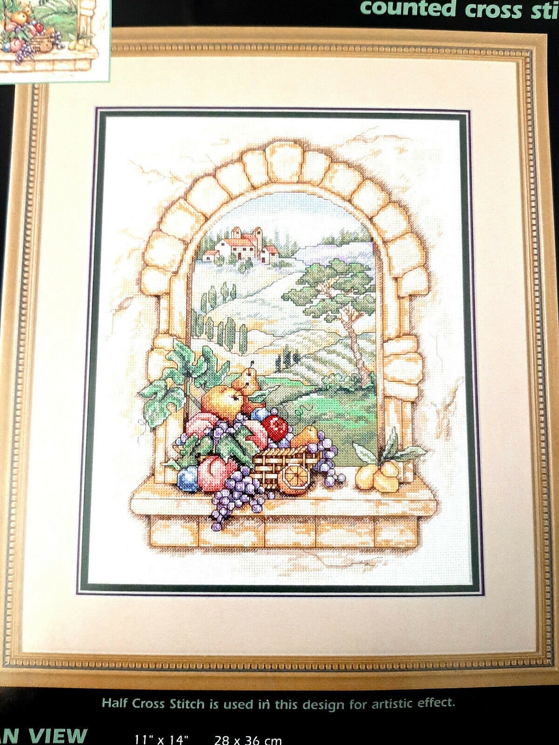 Dimensions Tuscan View Cross Stitch PATTERN ONLY Linda Gillum - Etsy