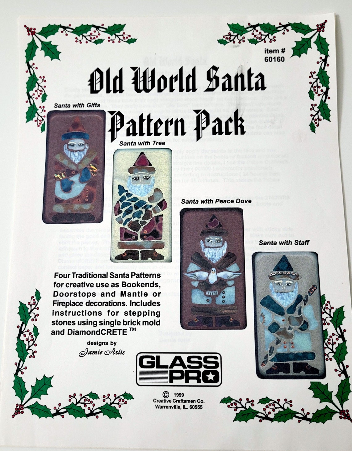 Vintage Old Worldtradional Santa Pattern Pack 4 Patterns of Santa for ...